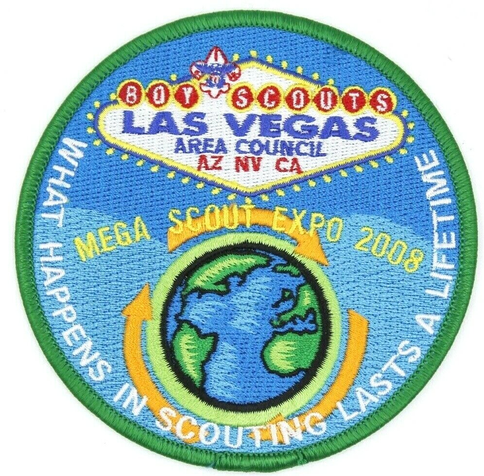 2008 Mega Scout Expo Las Vegas Area Council 4" Patch Nevada NV Boy ...
