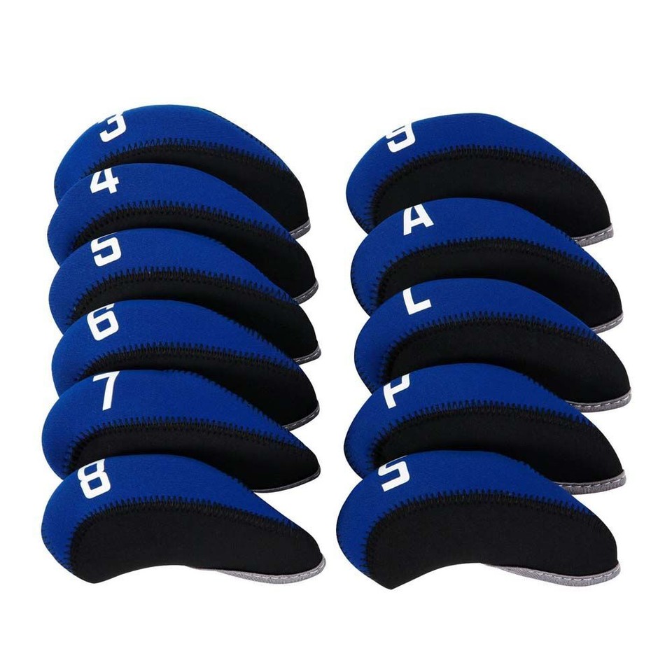 11pcs Golf Club Headcovers Irons Set Club Iron Head Covers Golf ...