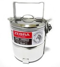 Lunch box two-stage stainless steel lunch box zebra 10cm ZEBRA food ...