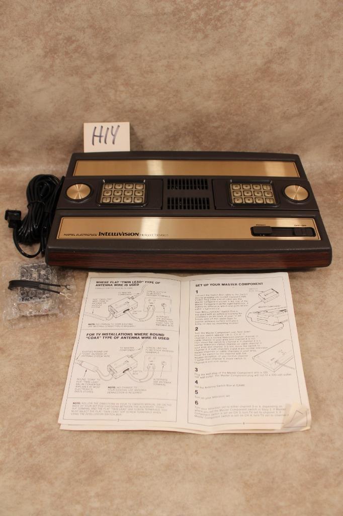 H14 VINTAGE MATTEL INTELLIVISION GAME CONSOLE MODEL 2609 WORKING LOOKS ...