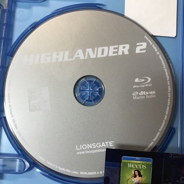 Highlander 2-Film Set (Blu-ray Disc, 2011, 2-Disc Set, 25th Anniversary ...