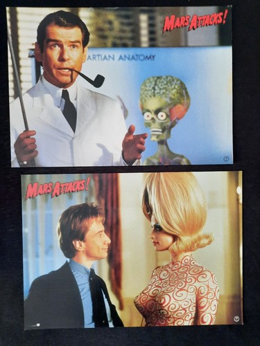 Mars Attacks 4 Aushangfotos AHF DINA3 Tim Burton | eBay.de