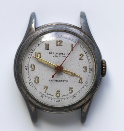 Vintage Berco Special Jeweled Watch Antimagnetic Swiss Made Not Running ...