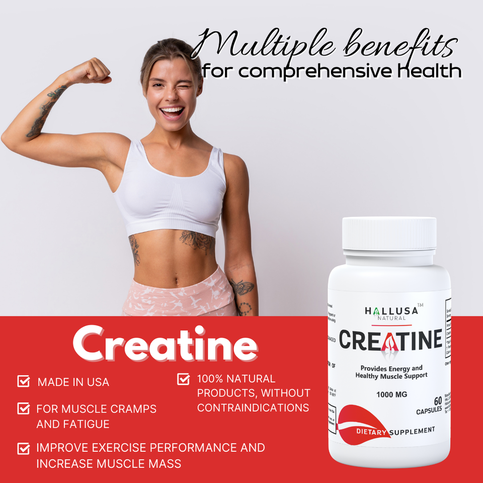 CREATINE Monohydrate - Muscle Building - Enhanced Strength ...