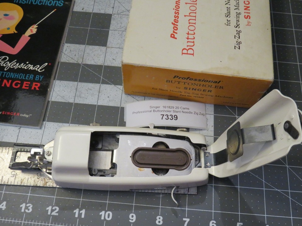 Singer Buttonholer / Monogrammer Sewing Attachment in Box Embroidery | eBay