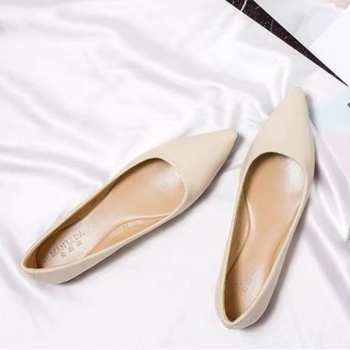 New Pointed Flat Shoes, Women's New Shallow Cut Work Shoes, Single ...