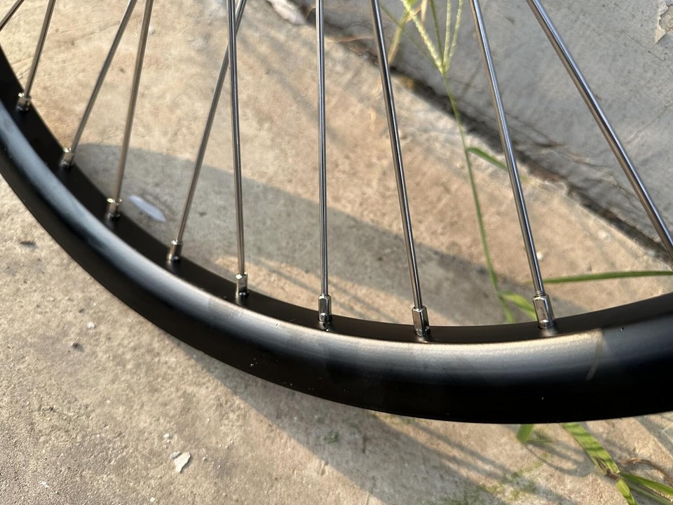 26 inch Rear Wheel Rim Double Layer Alum Alloy Spokes Bicycle Wheel ...