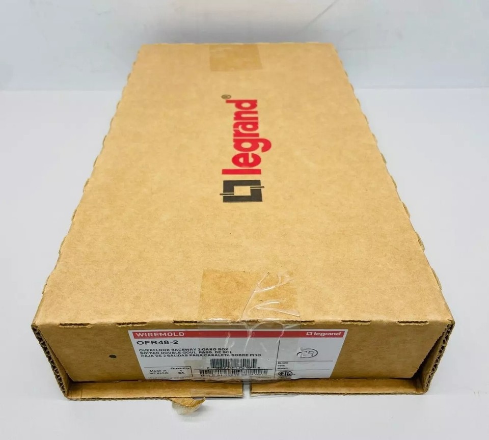 Legrand Wiremold Raceway 2 Gang Box OFR Series OFR48-2 Overfloor ...