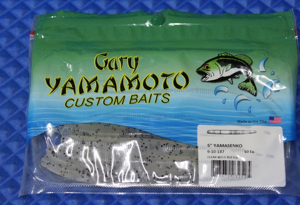 Gary Yamamoto 5" Yamasenko Custom Baits 9-10 Series 10 Pack CHOOSE YOUR ...