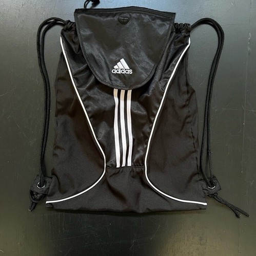 Adidas Black Great Condition Drawstring Backpack | eBay