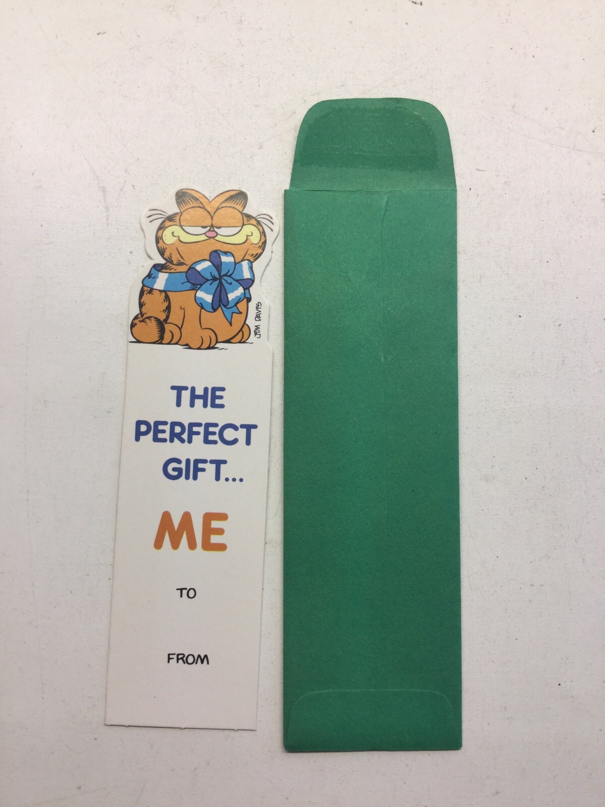 Vintage 1978 Garfield Bookmark Gift Enclosure With Envelope | eBay