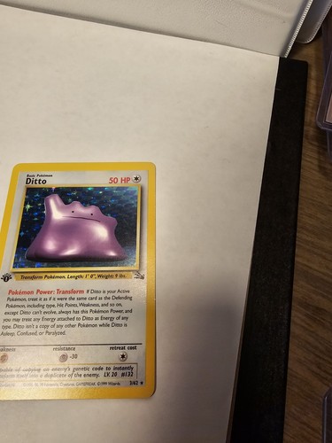 LP (1st edition) Pokemon DITTO Card Set 3/62 Holo Rare ed WOTC | eBay