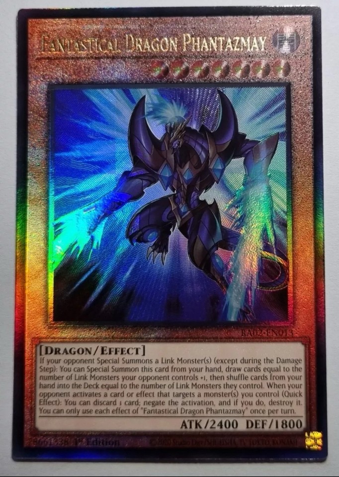 Yugioh Fantastical Dragon Phantazmay 1st Ed. RA02-EN013 Ultimate Rare ...