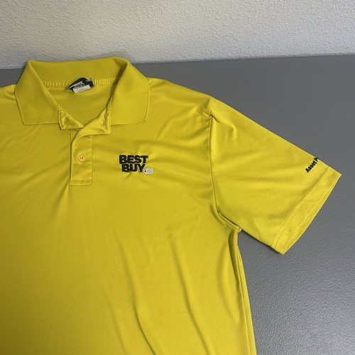 Best Buy Employee Polo Shirt XL Yellow Asset Protection Security | eBay