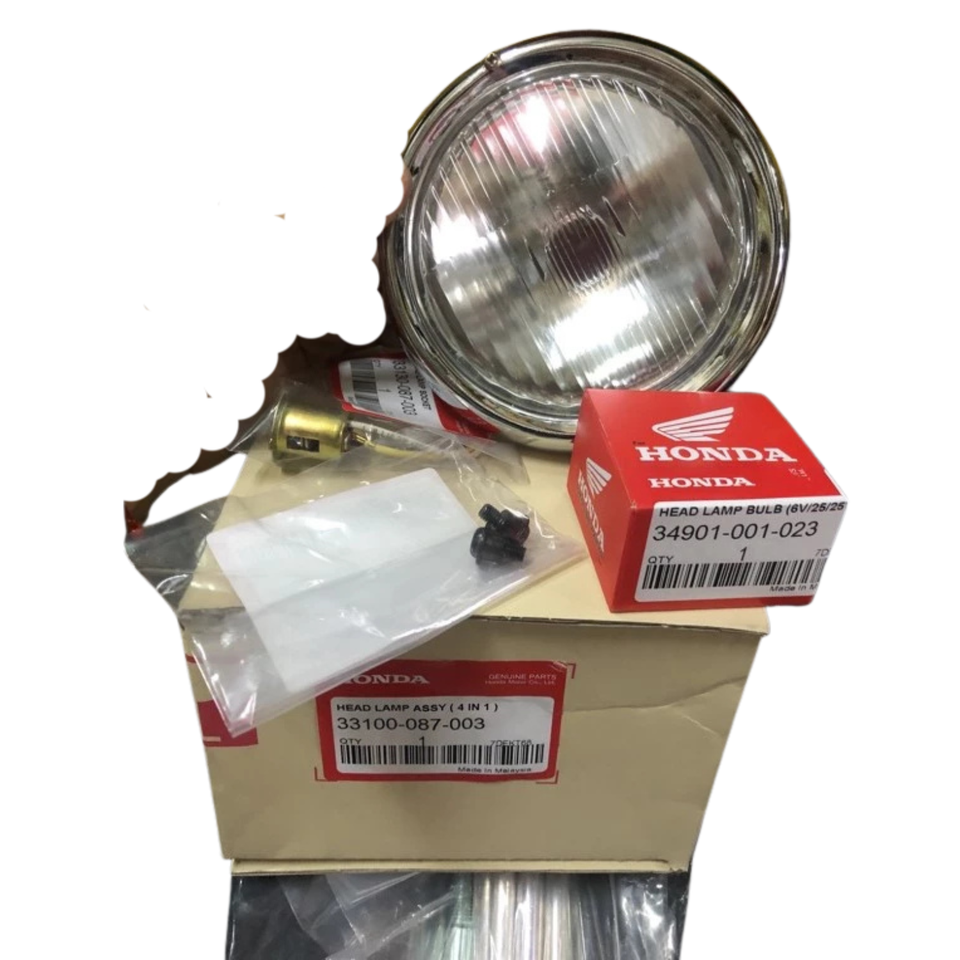 HONDA C70 Front Headlamp Assembly Glass Head Light Assy High Quality ...