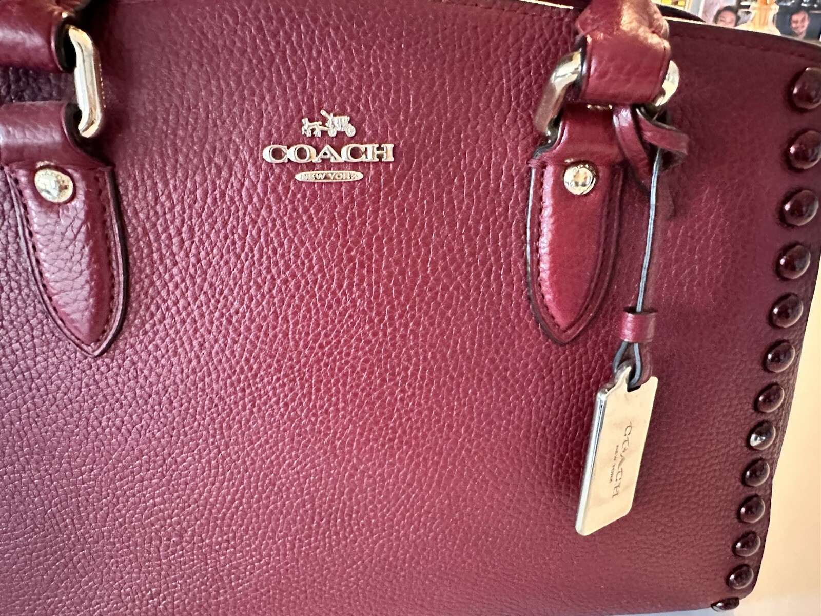 coach Red Leather satchel bags for women | eBay