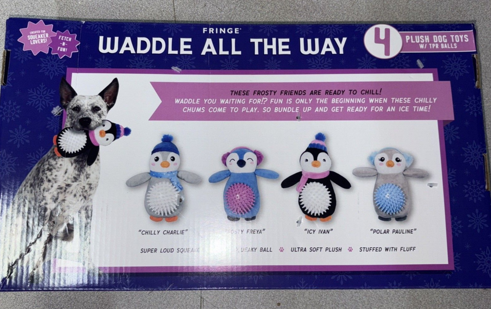 Fringe Studio Pet Shop, Waddle All The Way Dog Toy Set, 4pcs | eBay