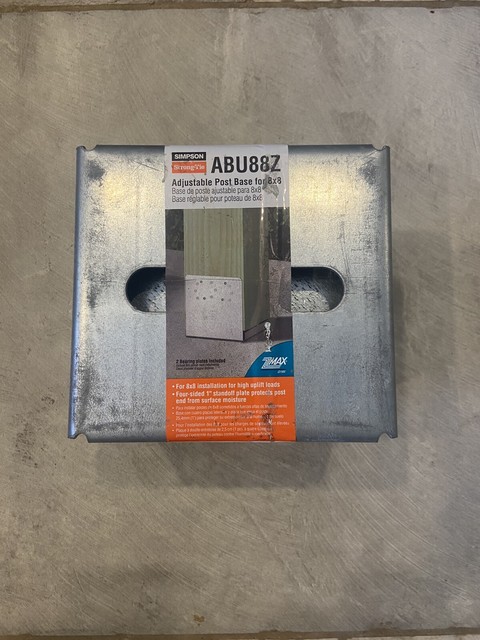Simpson Strong-Tie Z Max Post Base Deck Post - ABU88Z for sale online ...