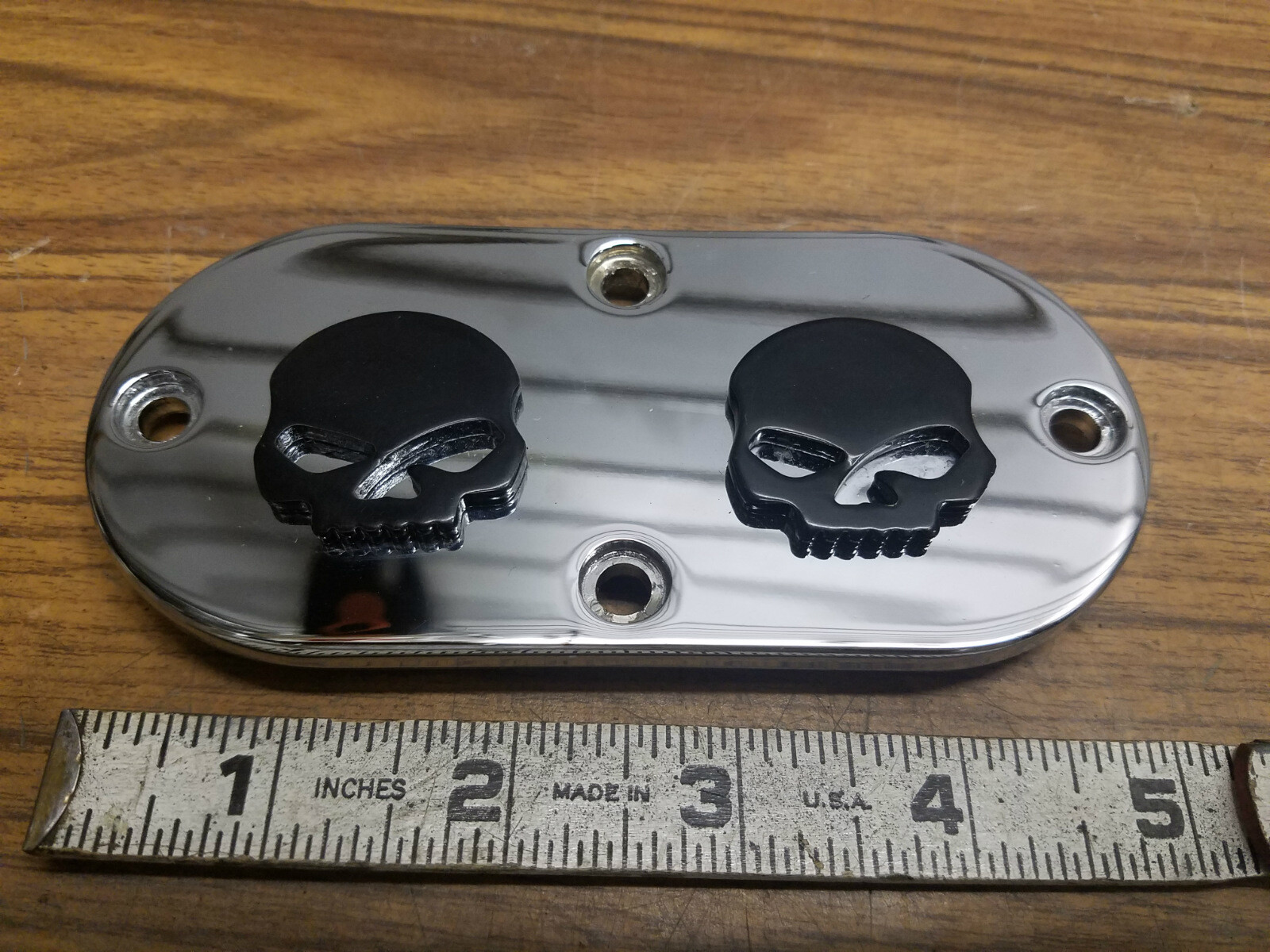 Chrome Willie G Skull Inspection Primary | Grelly UK