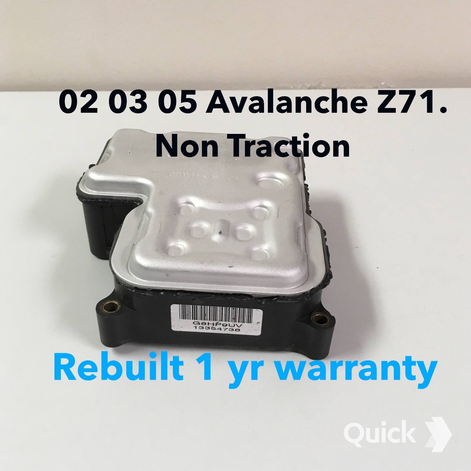02-05 Chevy Avalanche Z71, ABS Module, EBCM Computer, Non-traction ...