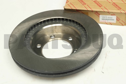 4351235322 Genuine Toyota DISC, FRONT 43512-35322 | eBay
