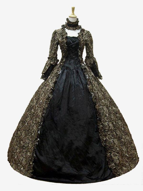 Retro Women Victorian Cosplay Costume Dress Medieval Renaissance Party ...