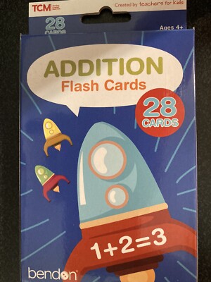 Addition Flash Cards - Pack of 28 Cards - Ages 4+ - Bendon | eBay