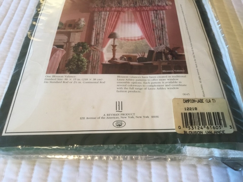 Laura Ashley CAMPION JADE Floral Blouson VALANCE NEW with Tags | eBay