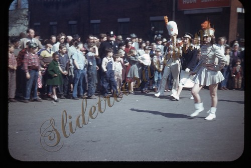Parade Marching Band Girl People 35mm Slide 1950s Red Border Kodachrome ...