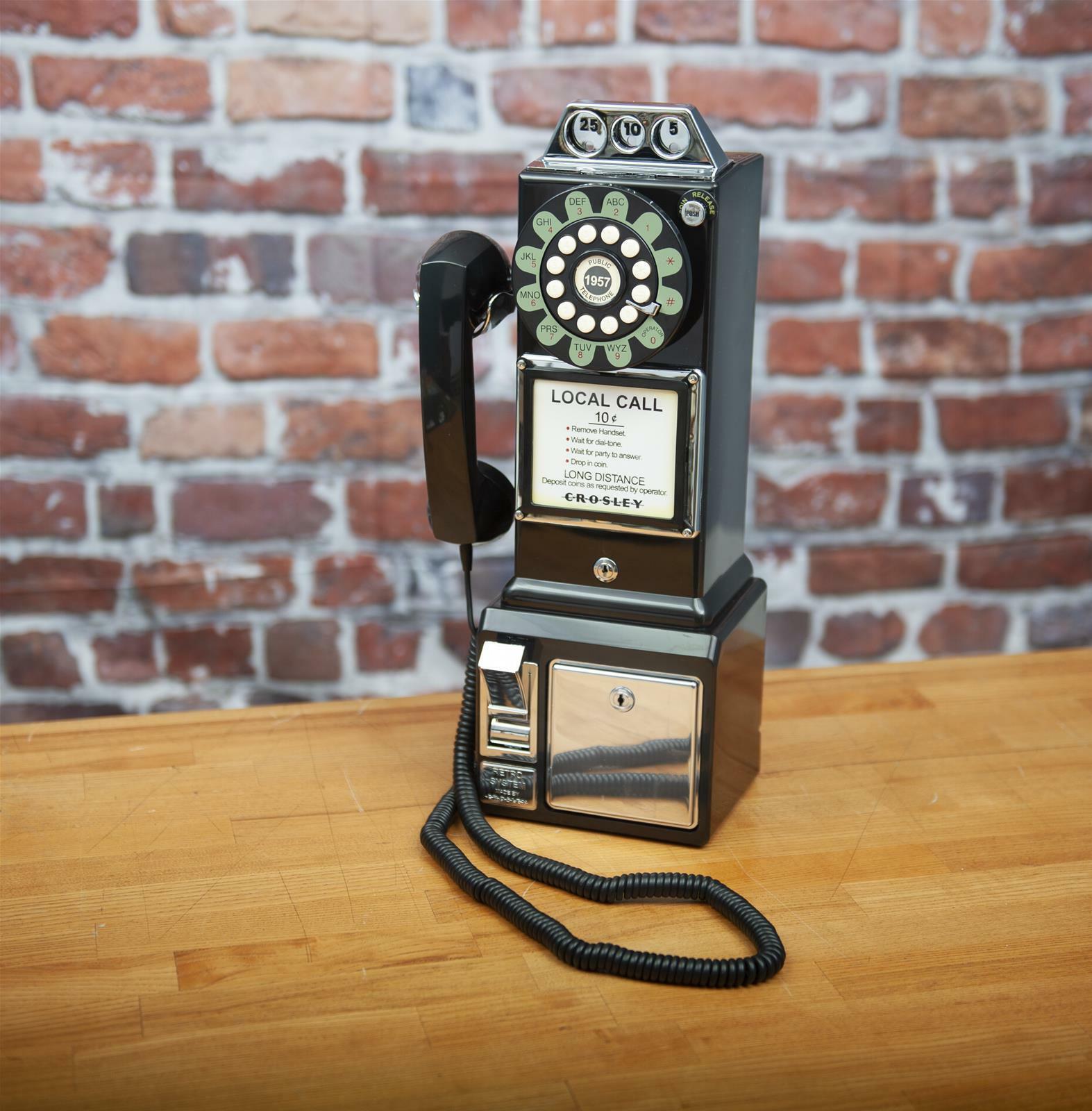 Crosley mmI-CR56-BK Replica Pay Phone 18.5" | eBay