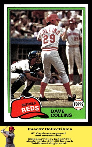 1981 Topps #175 Dave Collins | eBay