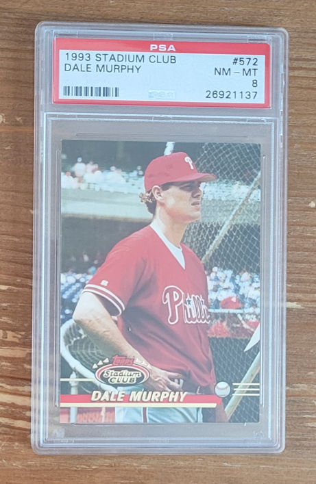 1993 Stadium Club #572 Dale Murphy PSA 8 Philadelphia Phillies | eBay
