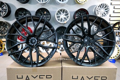 4 x 21 Inch 5x108 HX038 Style Black Matt Wheels: Fits For Range Rover ...