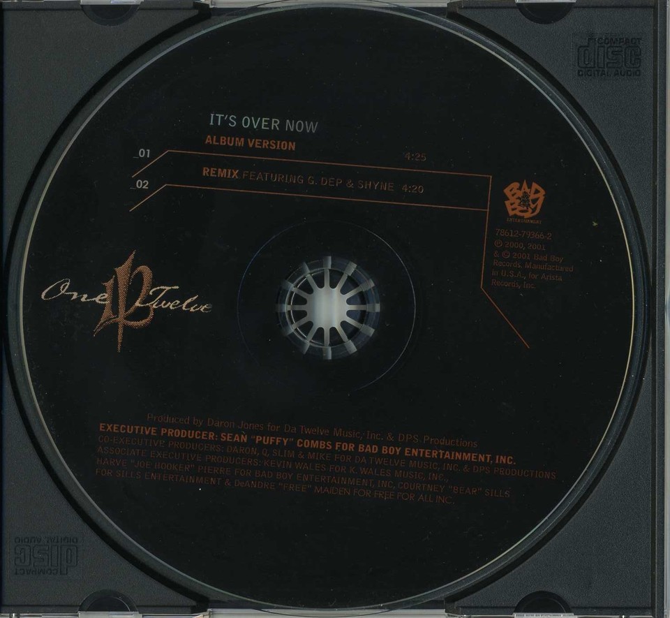 112 It's Over Now (2001 U.S. 2 Track CD Single in Cardboard Sleeve) | eBay