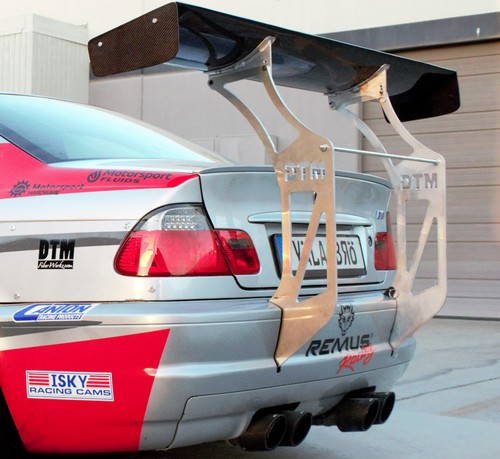 BMW E46 M3 00-06 Chassis Mount DTM Race Spoiler Wing FRP 66" Bash Bar ...