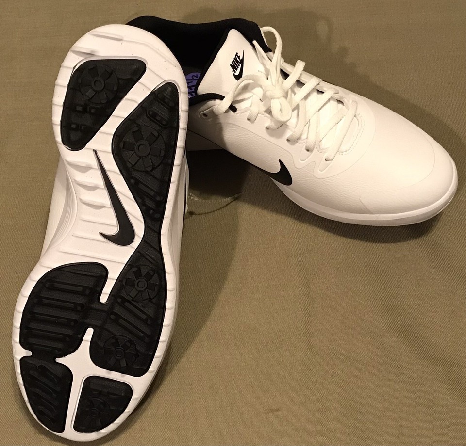 Mens Nike Infinity G Golf Shoes Fitsole White Black CT0535-101 VW1 Size ...