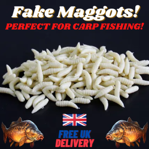 FAKE Maggots - worms for Carp Hair Rigs - Perfect for CARP FISHING! UK ...