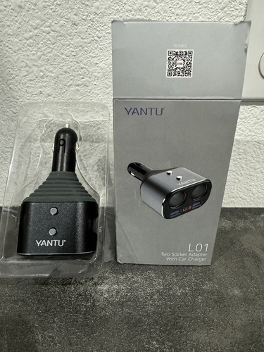 Yantu Cigarette Lighter Power Adapter 12v 2-socket Car Charger w/ Dual ...