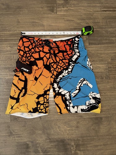 Fox Racing Deluxe Board Shorts Mens Sz 36 Board Y2K Multi Color Swim ...