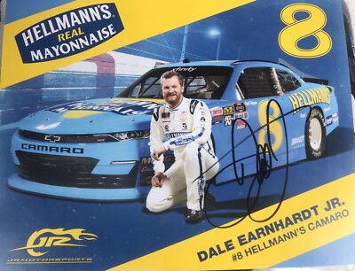 Dale Earnhardt Jr Signed 2019 #8 Hellman's Darlington 8x10 Hero Card ...
