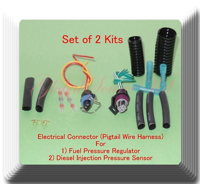 2 Wire Harness Connector of IPR & ICP Sensor For Ford V8 7.3L Serie E F ...