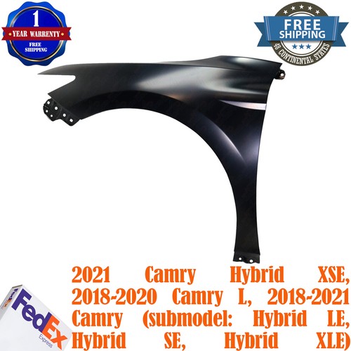 New Front Driver Side Fender For 2018-2022 Toyota Camry Primed Steel ...