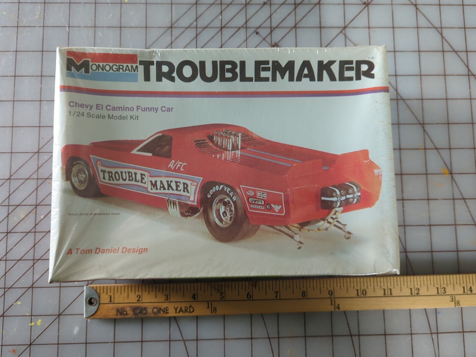 Monogram Troublemaker Chevy El Camino Funny Car 1/24 Scale Model Kit | eBay