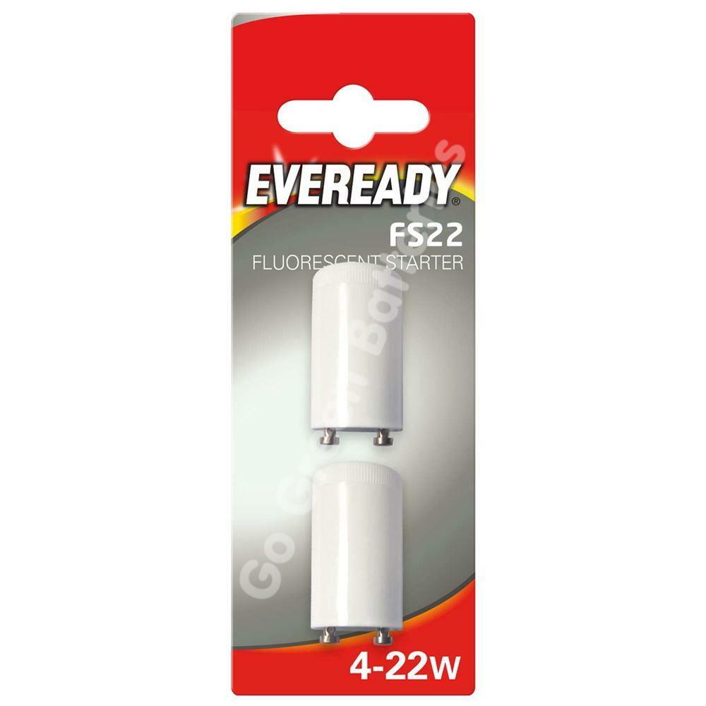 Fluorescent Starters FSU (4-65W) Tube Eveready 2Pk 220-240V Start time ...