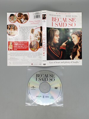 Because I Said So (DVD, 2007) No Case No Tracking 25193227027| eBay