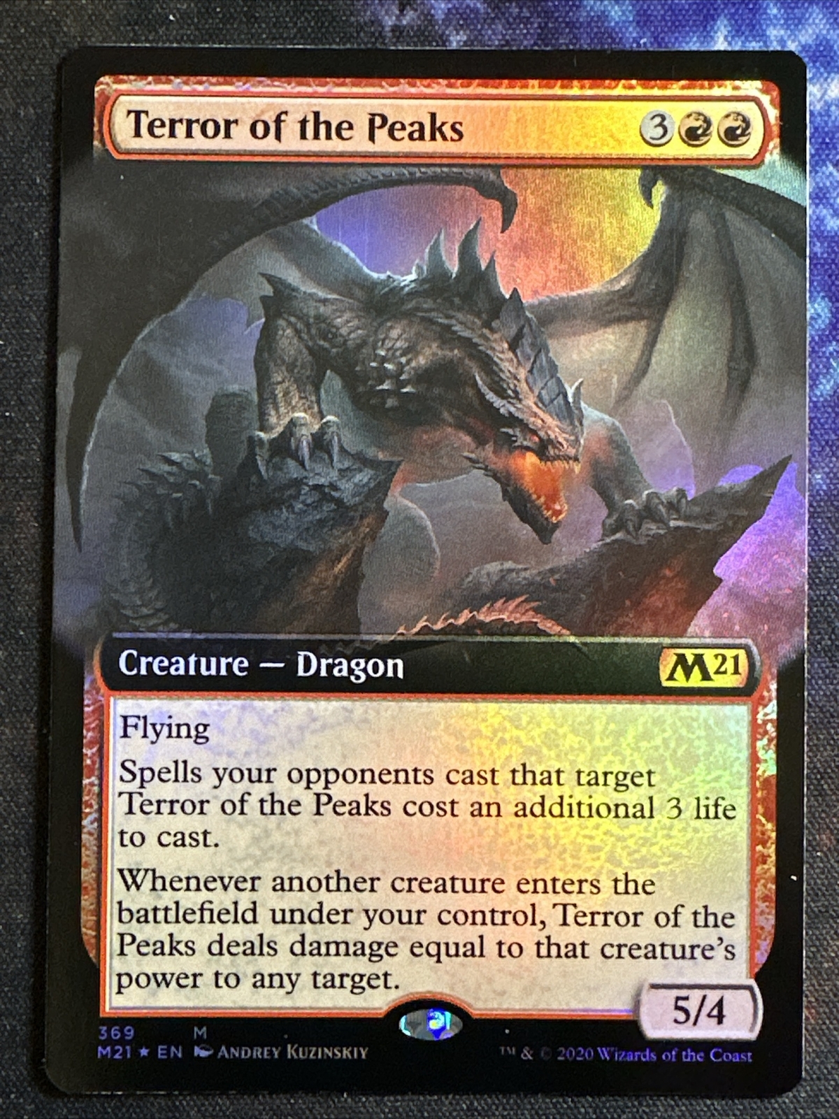 MTG Terror of the Peaks Core Set 2021 369 Regular Mythic for sale ...