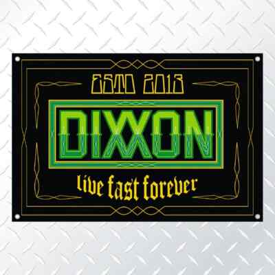 DIXXON Flannel 36X24 Pinstripe Esto 2013 Live Fast Cholo Style Garage ...