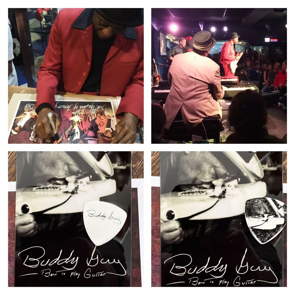 BUDDY GUY 2016 SIGNED CONCERT TOUR LITHOGRAPH POSTER BACKSTAGE PASS ...