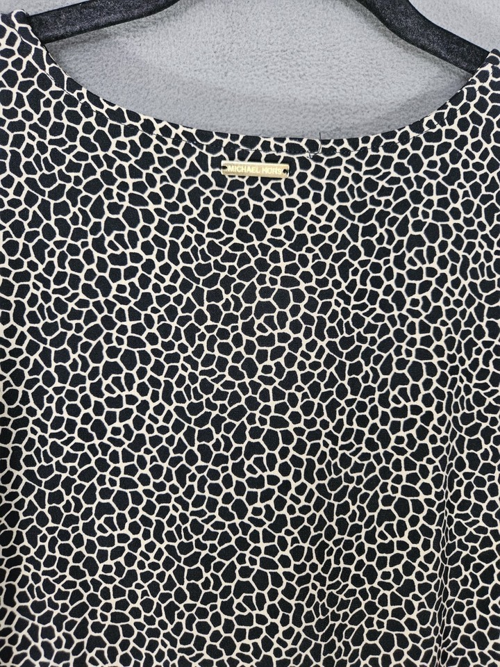 Michael Kors Womens Shirt Plus Size 3X Animal Print Long Sleeve ...