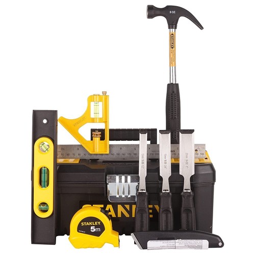 STANLEY CARPENTER-KIT All-in-One Hand Tool Kit for Home & DIY Use (7 ...